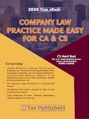 Books | Company Law Practice Made Easy for CA & CS, 2024 - Tax Publishers Your Tax Solution Hub