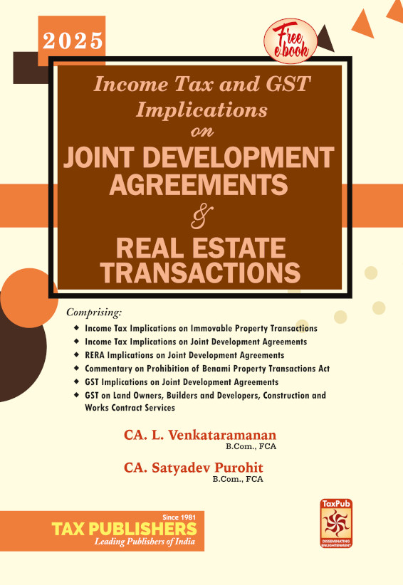 Books | Income Tax and GST Implications on Joint Development Agreements ...