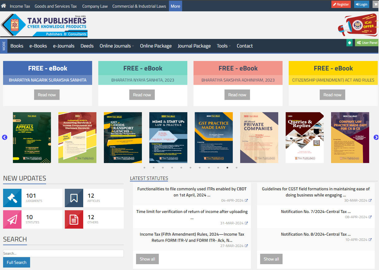Home Page - Tax Publishers Your Tax Solution Hub
